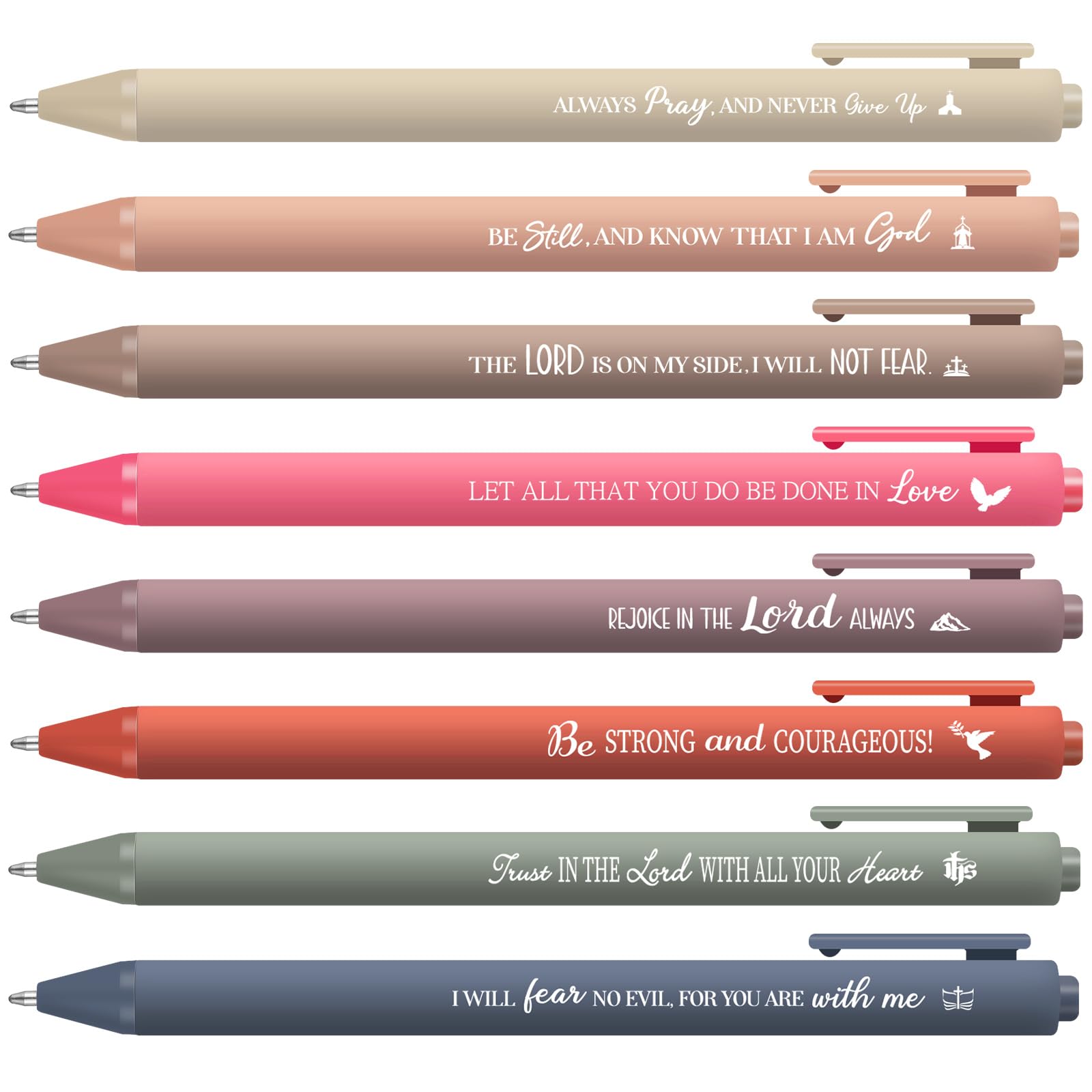 Amazon.com : Sayglossy 80 Pcs Bible Verse Pens Christian Ballpoint Pens ...