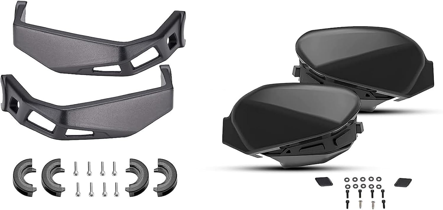 Amazon.com: A & UTV PRO Aluminum Handguards & Wind Deflectors Kit for ...