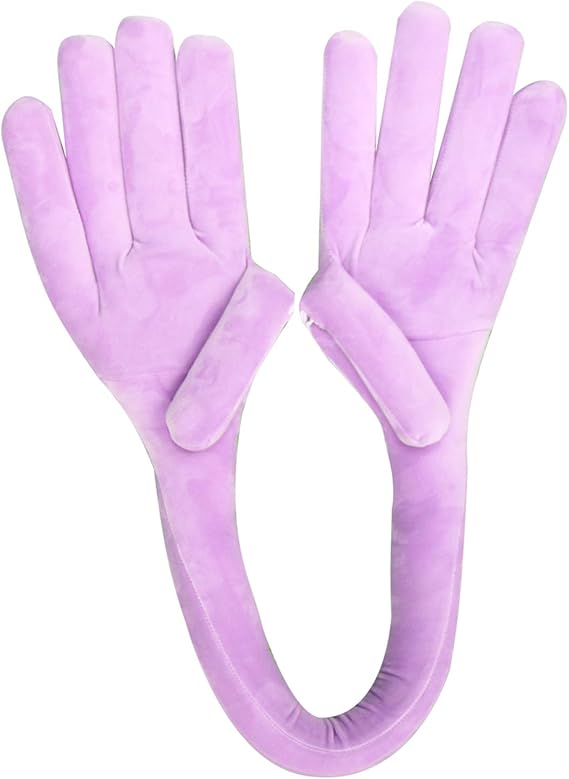 LOCYOP Travel Pillow Hand Shaped Pillow Bendable Pillow Memory Foam ...
