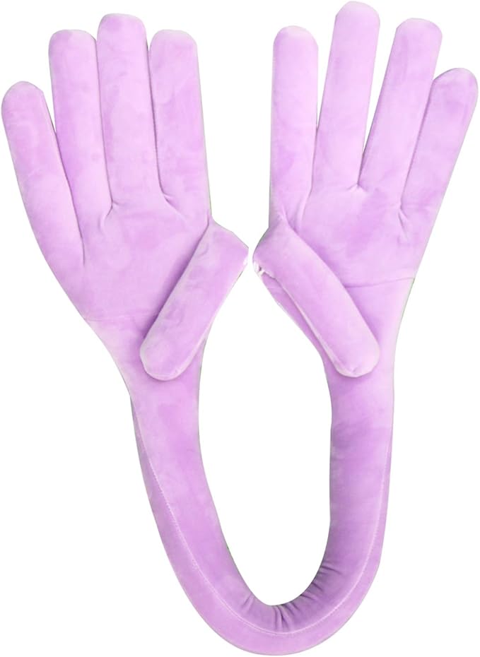 LOCYOP Travel Pillow Hand Shaped Pillow Bendable Pillow Memory Foam ...