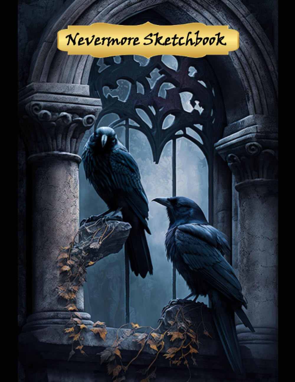 Amazon.com: Nevermore Sketchbook: Gothic Raven Reverie Notebook | Moonlit Enigmatic Crows ...