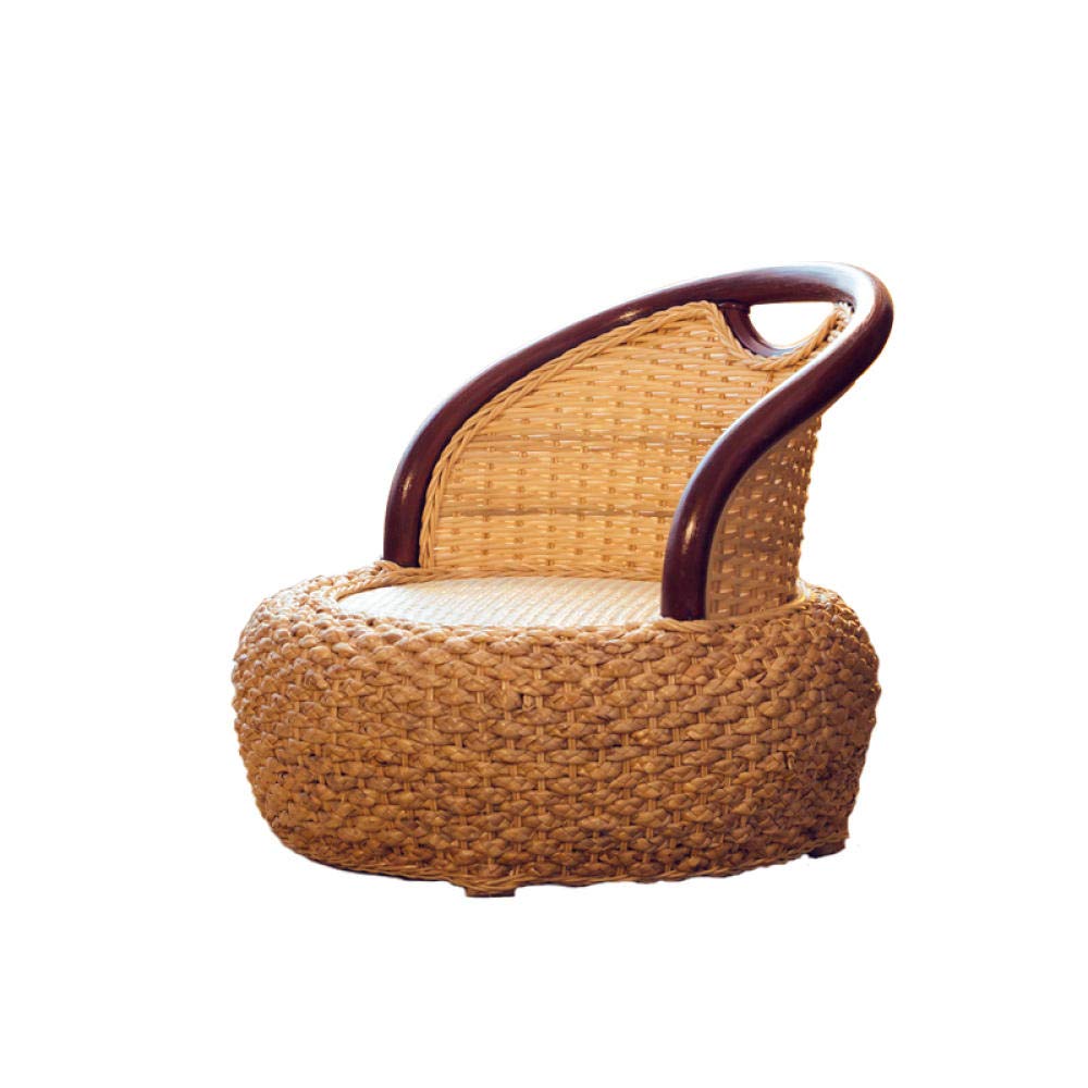 Buy Lpfkkk Japanese Legless Rattan Zaisu Legless Chair Handmade- Rattan ...