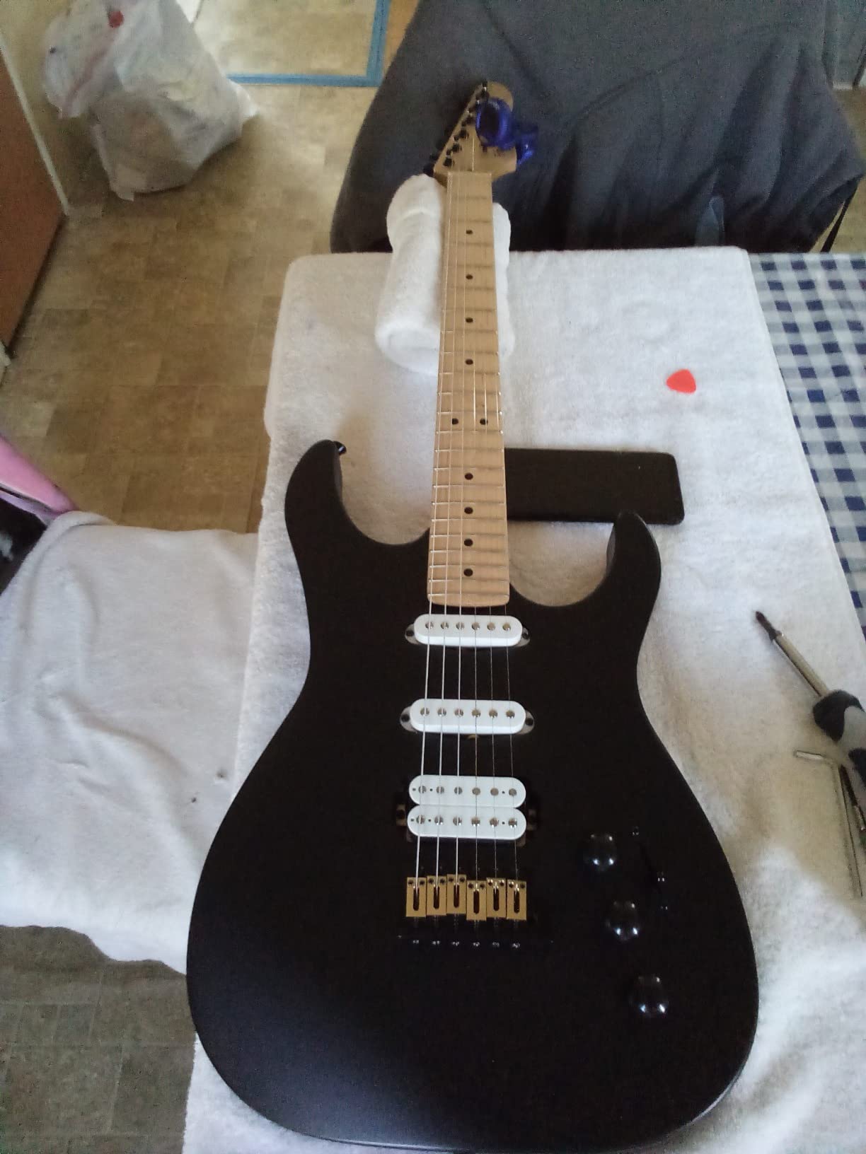 $25/mo - Finance Fesley Electric Guitar, Full Size Solid Body, HSS 6 ...
