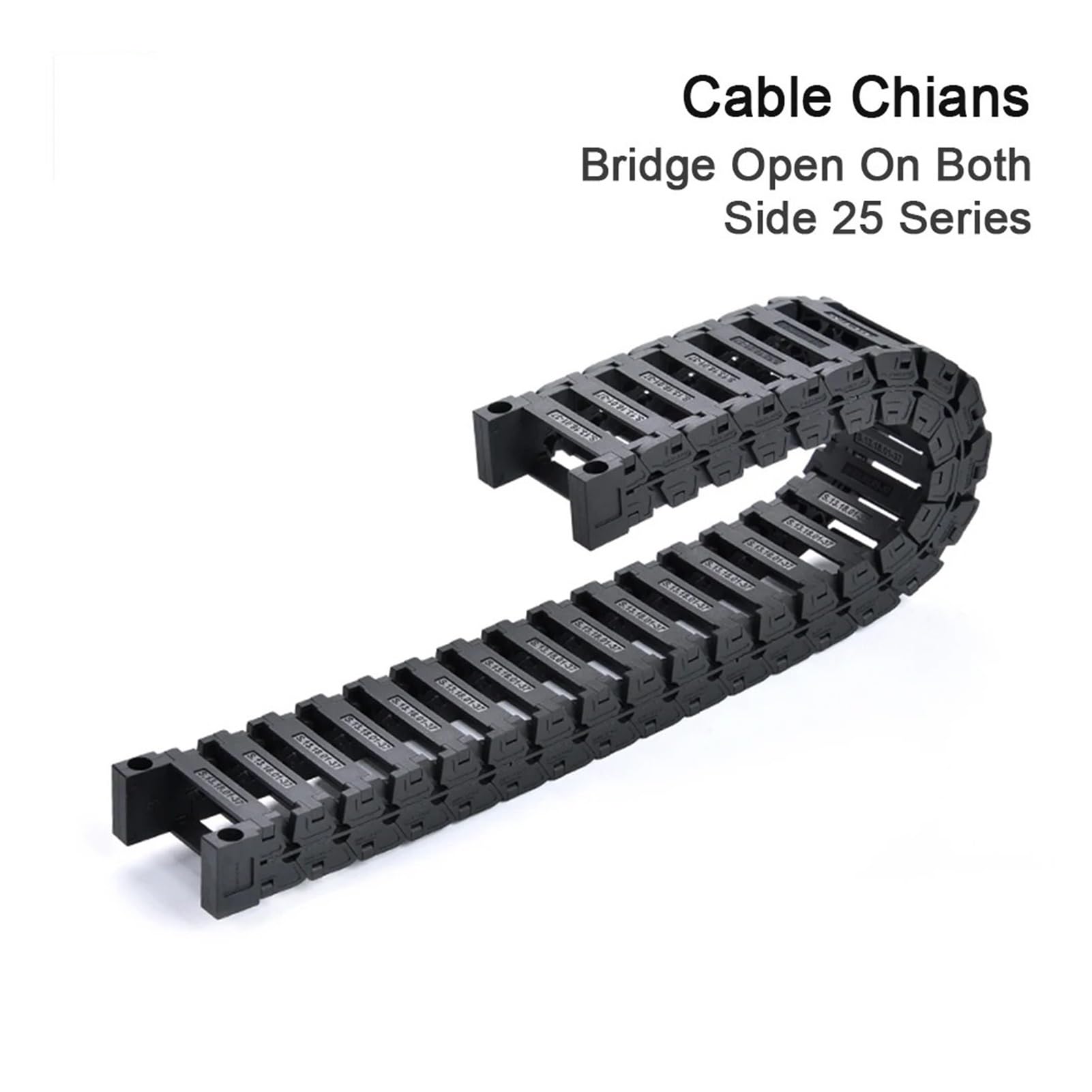Plastic Cable Chain 25 Series Drag Chain Cable Carrier - Plastic Cable ...