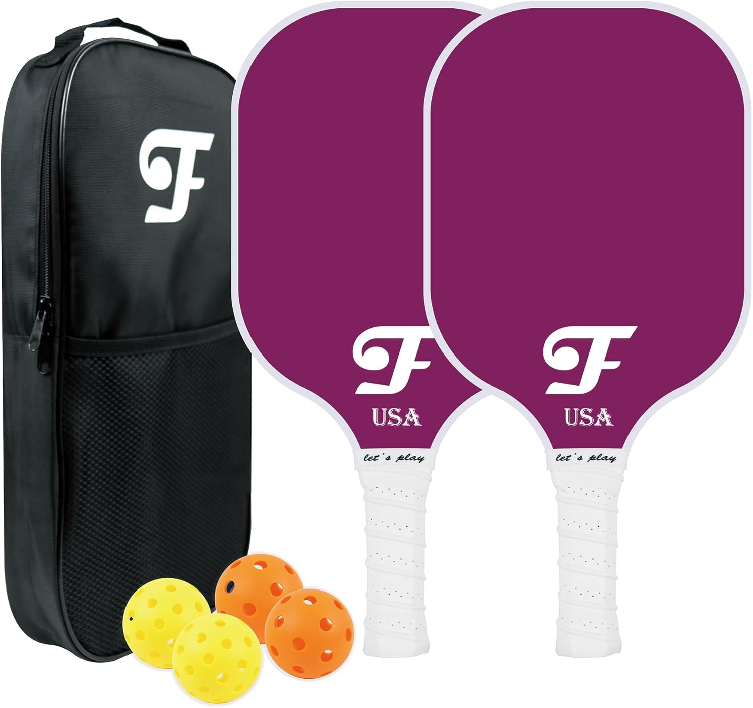 Amazon.com : Pickleball Paddles Set, Pickle Ball Paddle Set of 2 ...