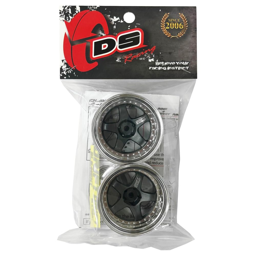 Amazon | DRIFT ELEMENT SERIES RIM Gunmetal Spoke Chrome Lip Chrome Rivets ドリフト エレメントシリーズ リム ガン ...