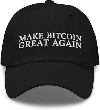 Make Bitcoin Great Again Dad Hat - Funny Bitcoin Embroidered Cap ...