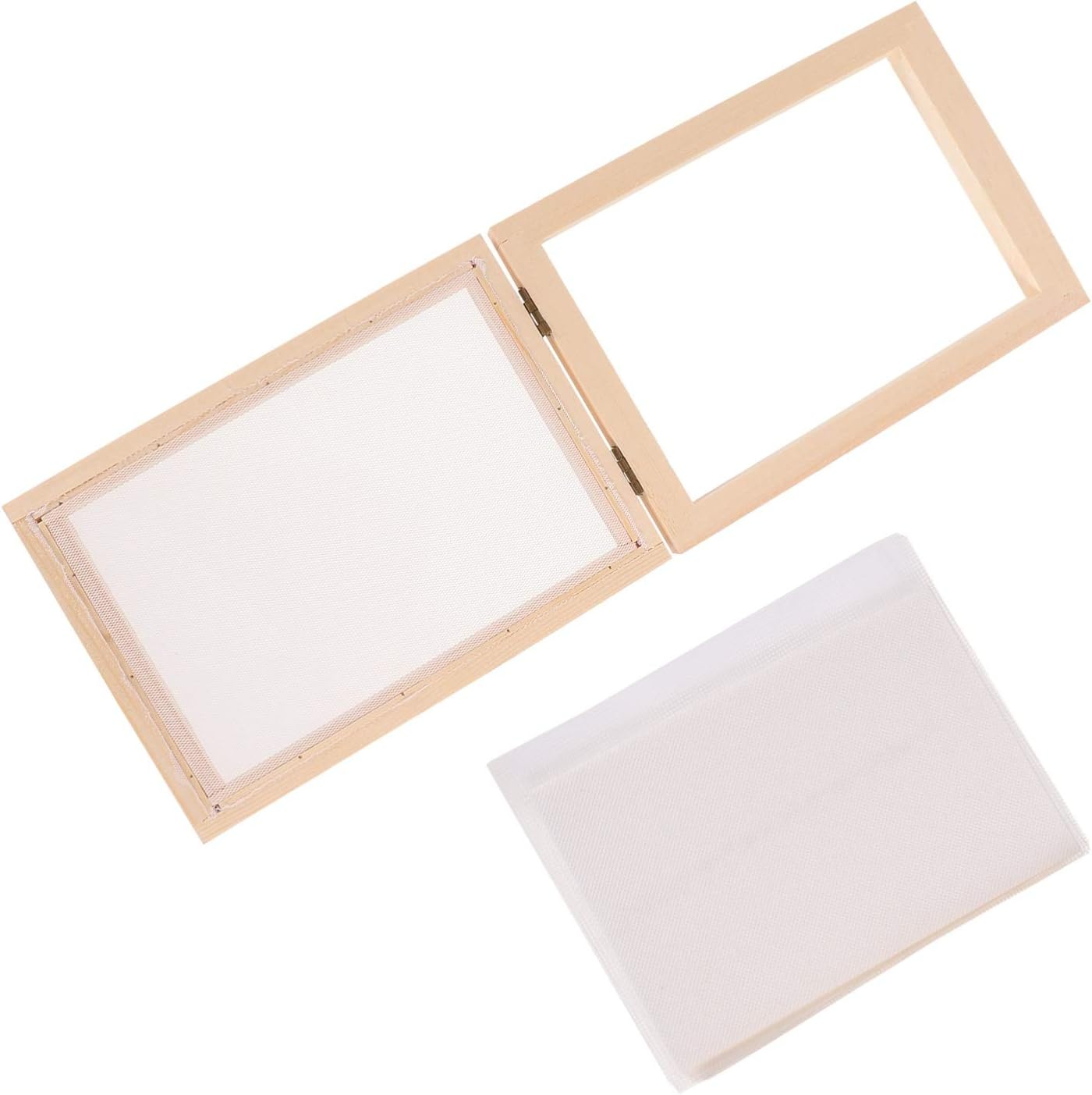 Amazon.com: Ancient Papermaking Set Craft Wooden Frame with Cloth ...