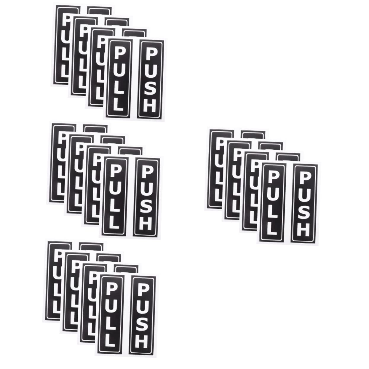 Amazon.com: STOBOK 32 Pcs Sliding Door Logo Sticker Removable Push ...