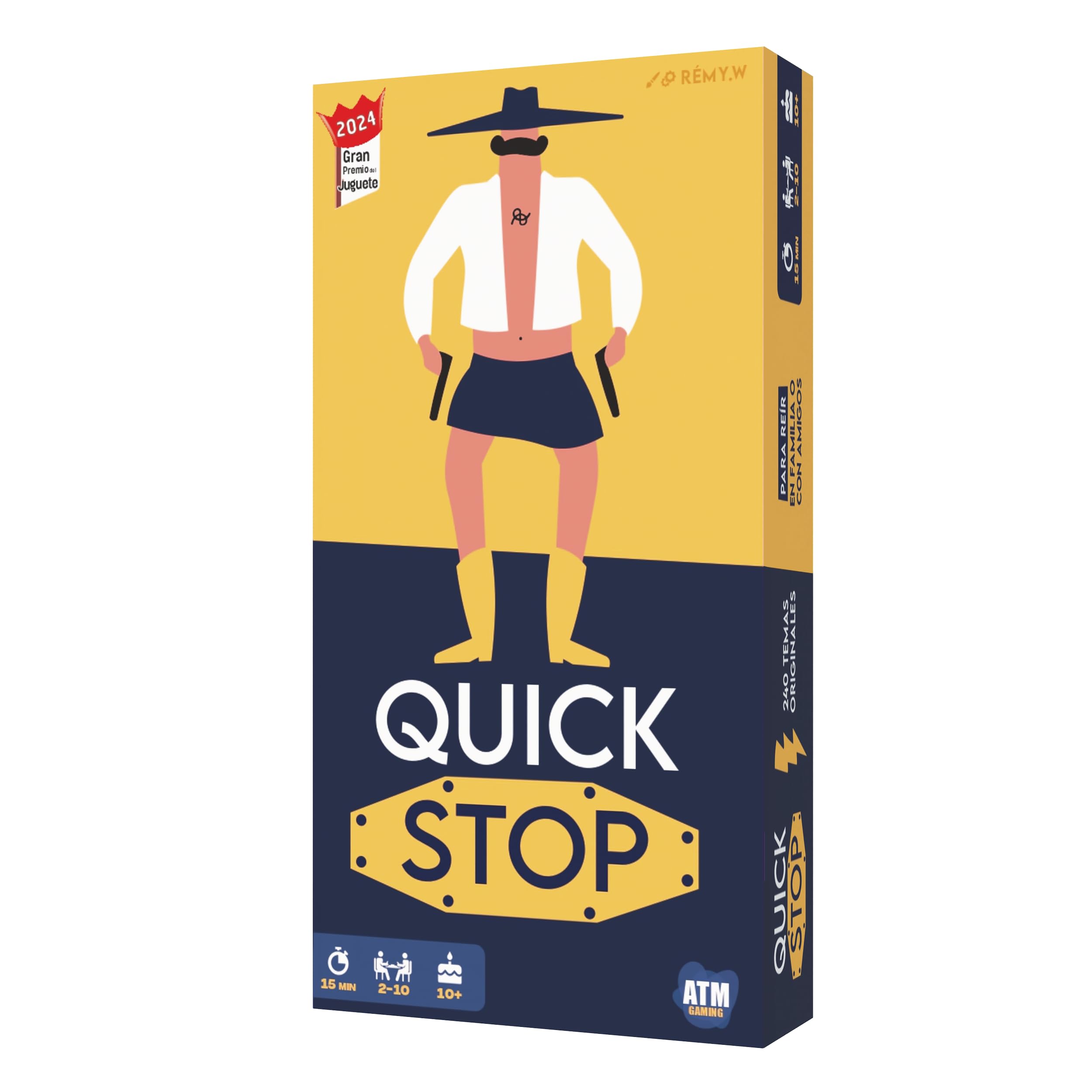 Quick Stop - Juego de Mesa Dinámico para Familia y Amigos - Gran Premio del Juguete 2024 ...