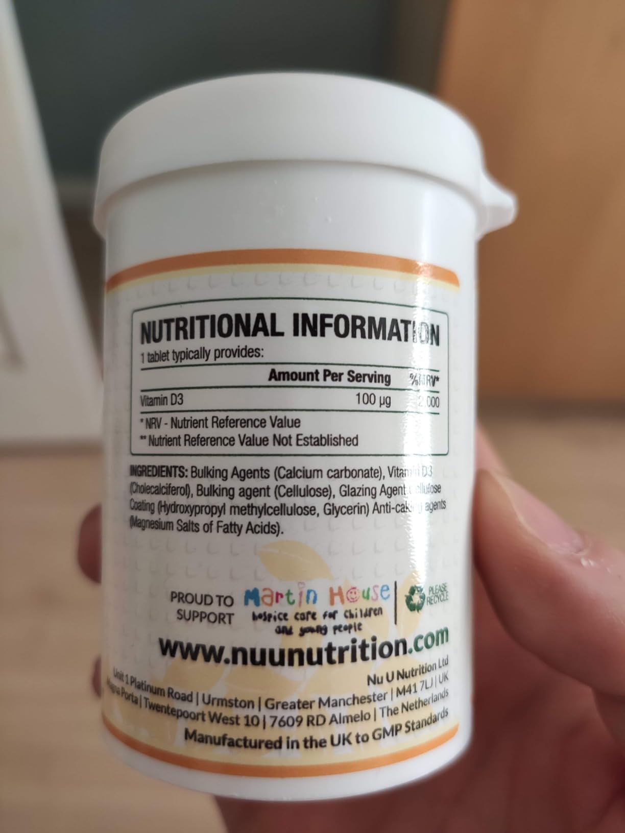 Vitamin D3 4000 IU - 400 Vegetarian Micro Tablets - 13 Month Supply ...