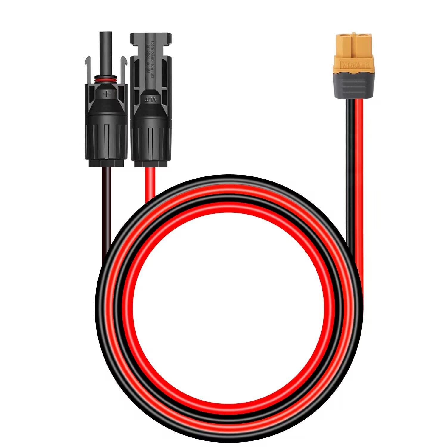 AYECEHI Solar to XT60 Female Connector Cable 12AWG Solar Power Adapter ...