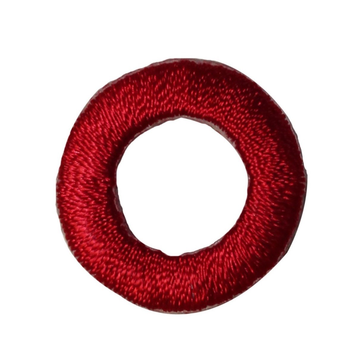 Amazon.com: ID 3628 Red Circle Patch O Loop Hole Craft Embroidered Iron ...