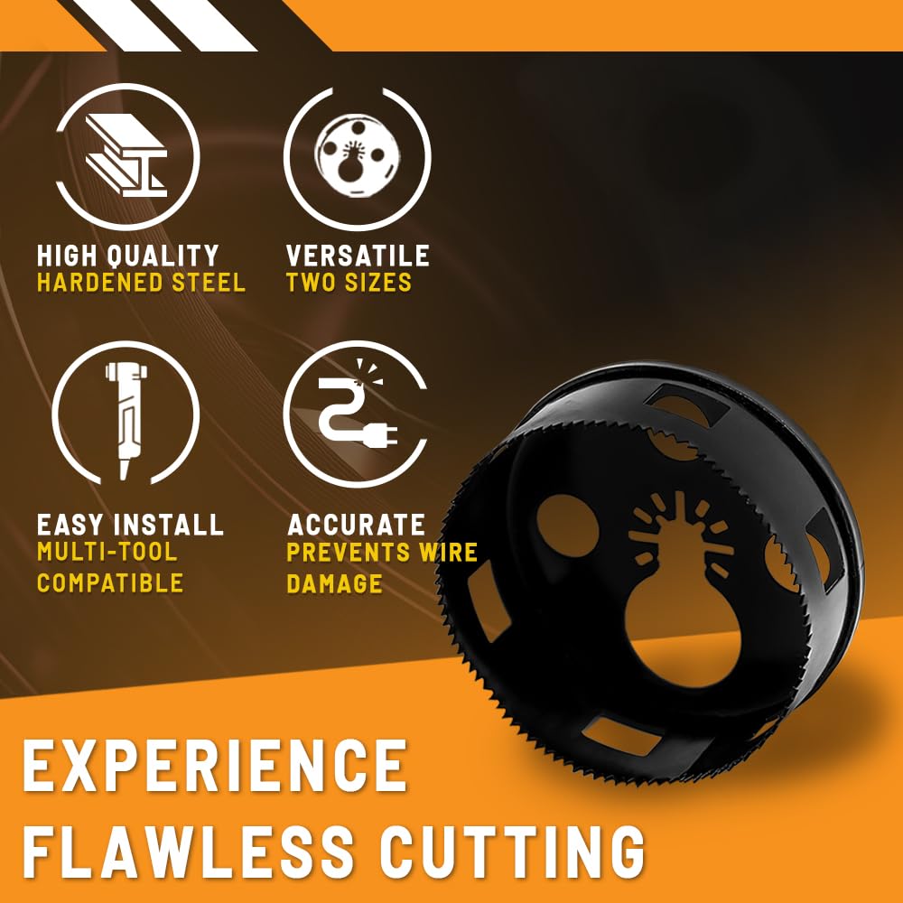 Snapklik.com : Rack-A-Tiers Round Multi-Tool Hole Saw. Cutting Recessed ...