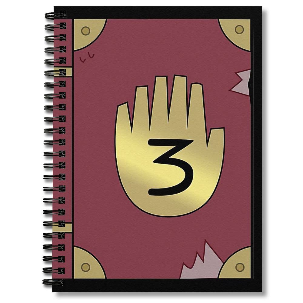 Wide Ruled Spiral Notebook Gravity Notebooks Falls Journal 3 Notepad ...