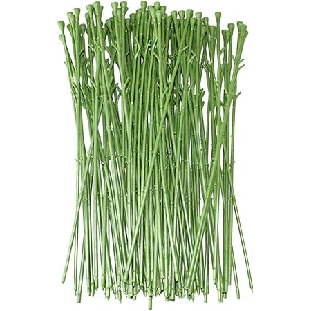 Amazon.com: 100 pcs Plastic Floral Stem 6.69 inch/17cm, Artificial ...
