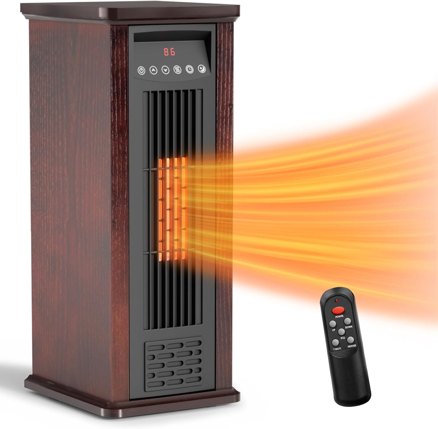 Amazon.com: Electric Infrared Space Heater for Indoor Use, 1500W Tower ...