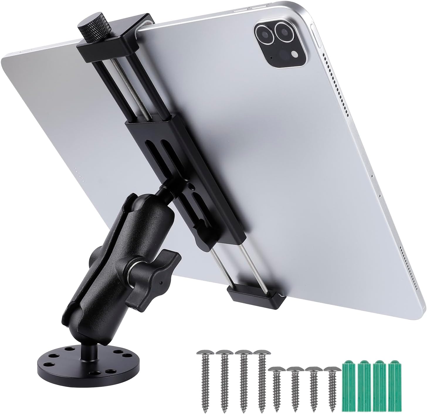 Amazon.com: All-Aluminum Car Tablet Holder with Heavy Duty Drill Base ...