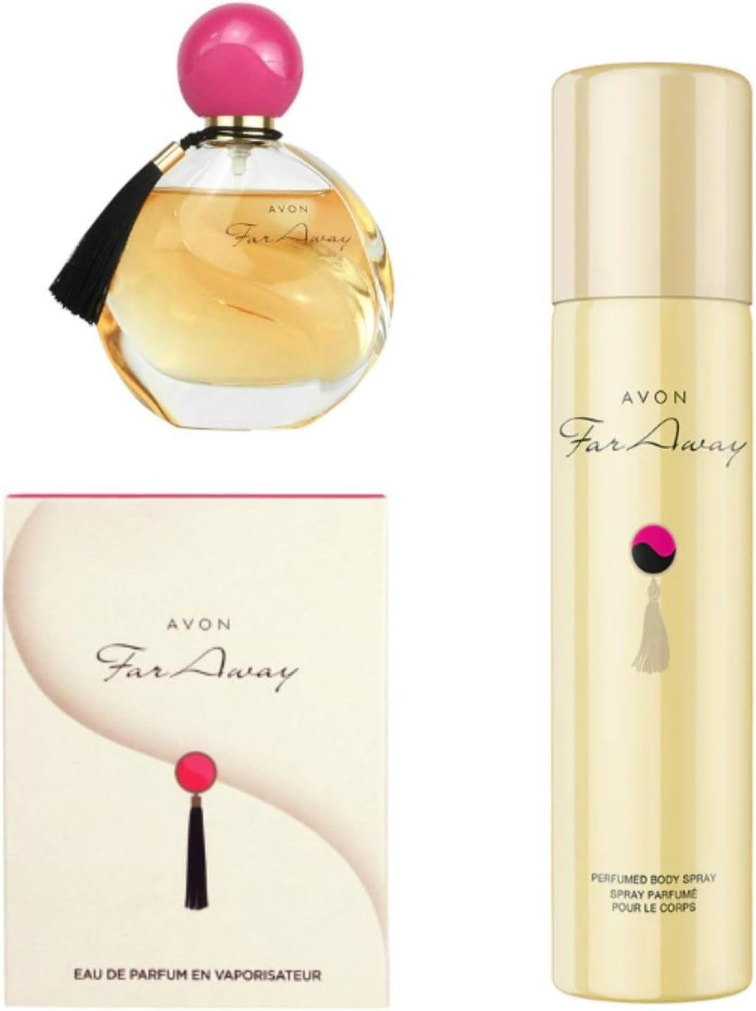Avon Far Away Original Eau de Parfum for her Set Includes 50ml Far Away ...