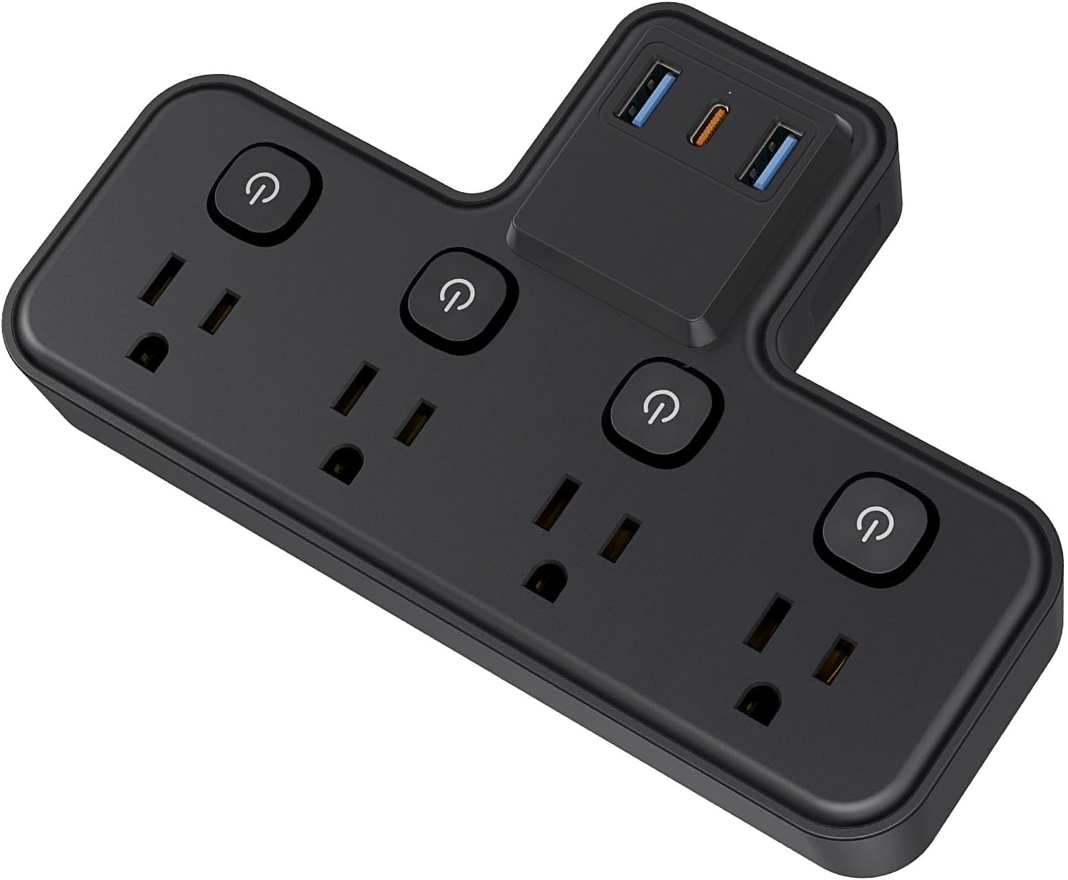 Amazon.com: Wall Outlet Extender, Surge Protector Power Strip 4 AC ...