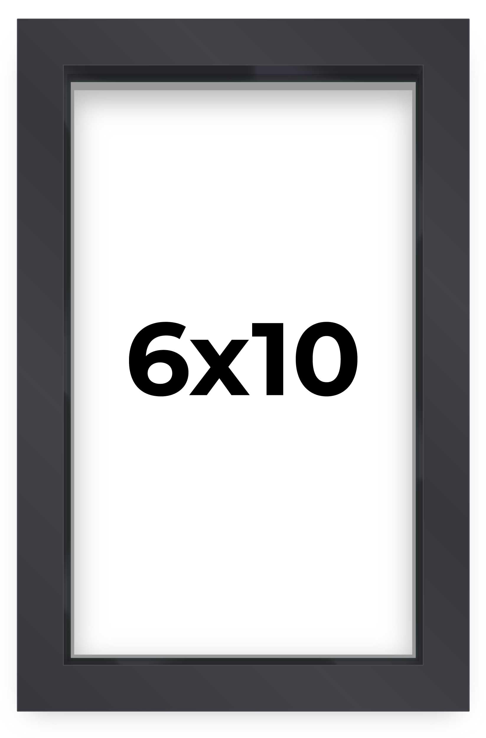 Amazon.com - 6x10 Shadow Box Frame Contemporary Black Finish | 3/4 ...