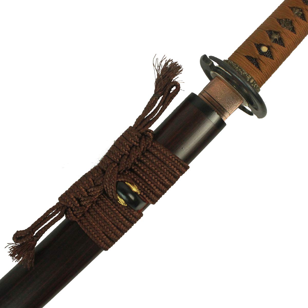 DTYES Full Handmade 1060 Carbon Steel/1095 High Carbon Steel Katana ...