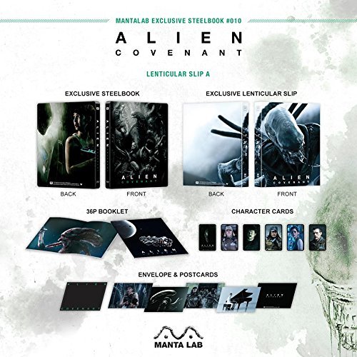 Amazon.com: Alien: Covenant - Steelbook - Manta Lab Lenticular A - Blu ...