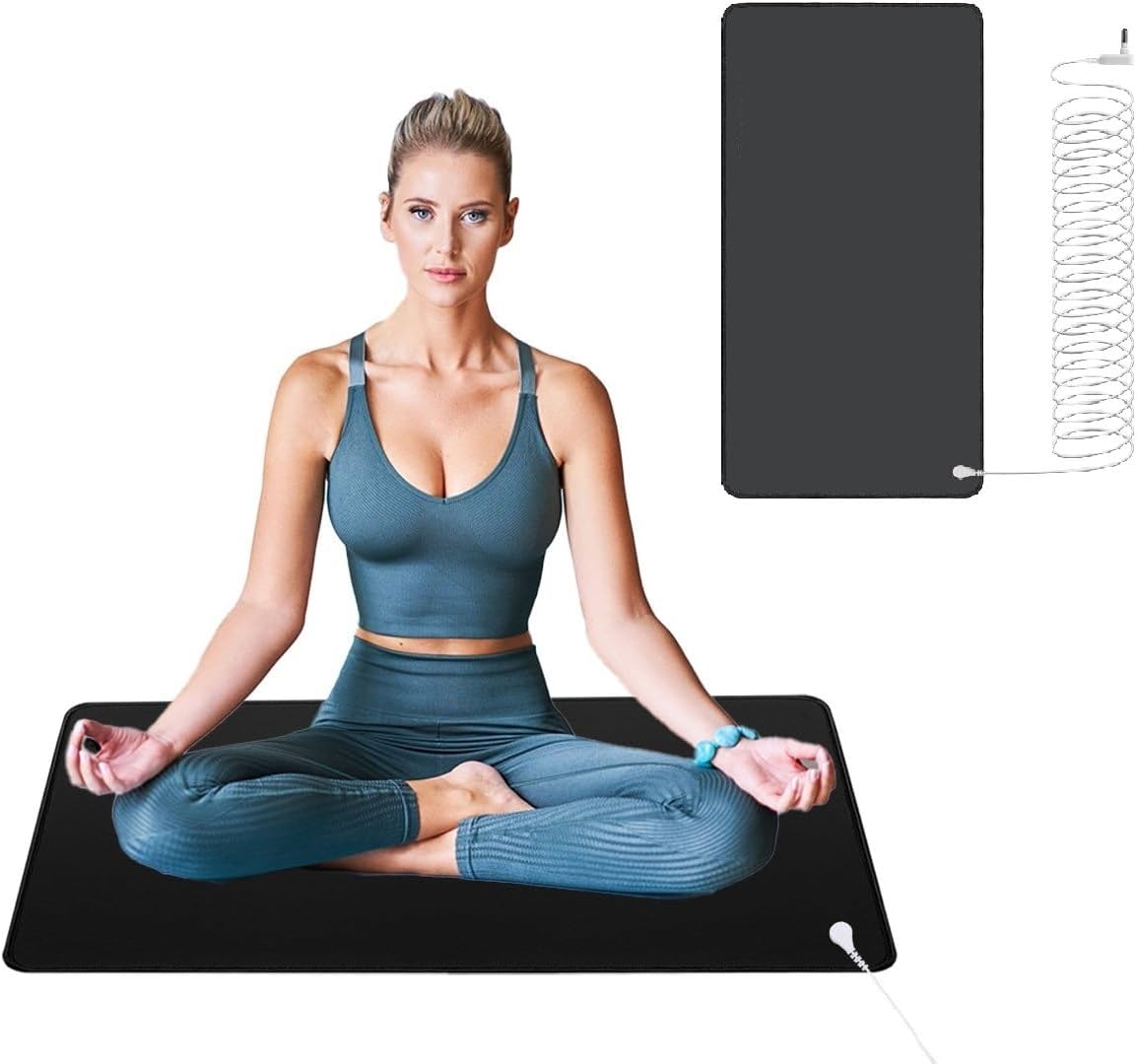 Amazon.com: Grounding Mat, Grounded Foot Pad 12"x24",Earth Therapy Mat ...