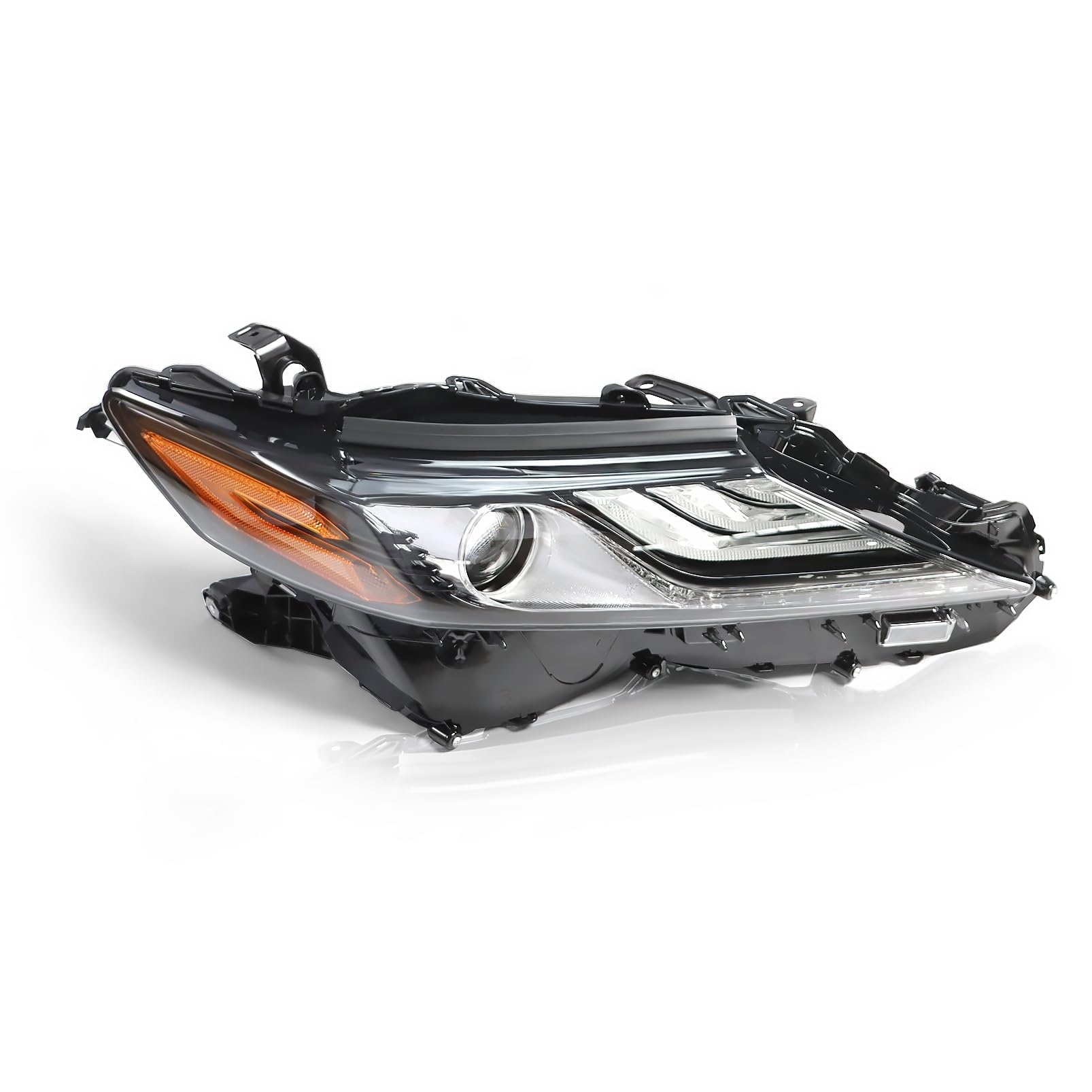 Headlights Assembly Passenger Side Black Compatible with 2021 2022 ...
