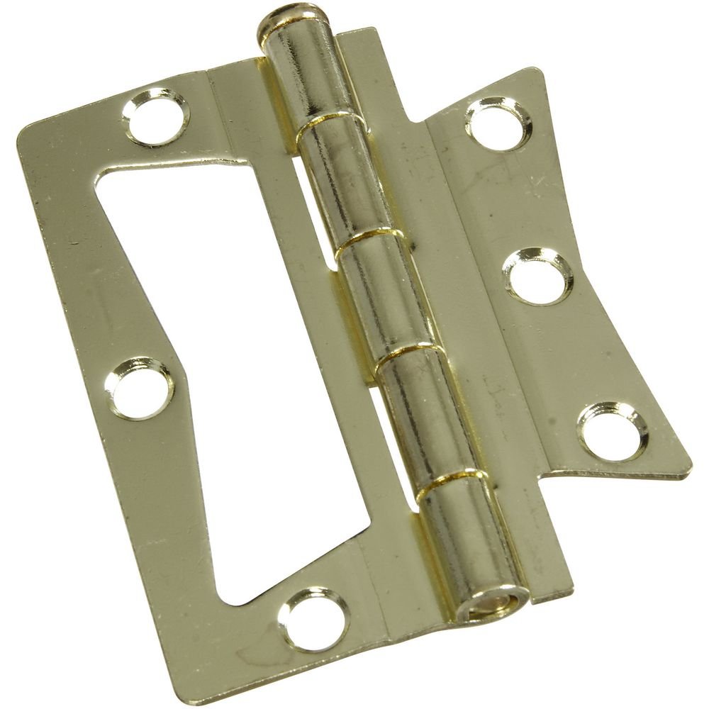 National Hardware N244-780 V535 Surface-Mounted Hinges in Brass, 2 pack ...