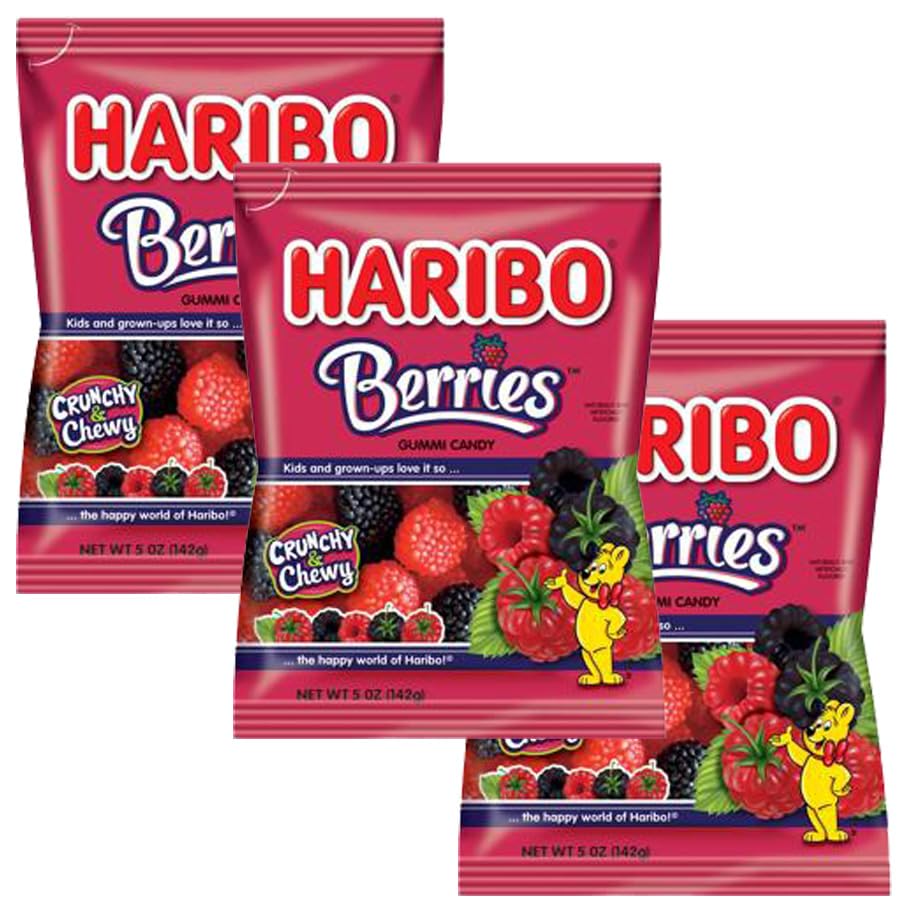 Amazon.com : Berries, 5oz Gummy Bag (3 Pack) : Grocery & Gourmet Food
