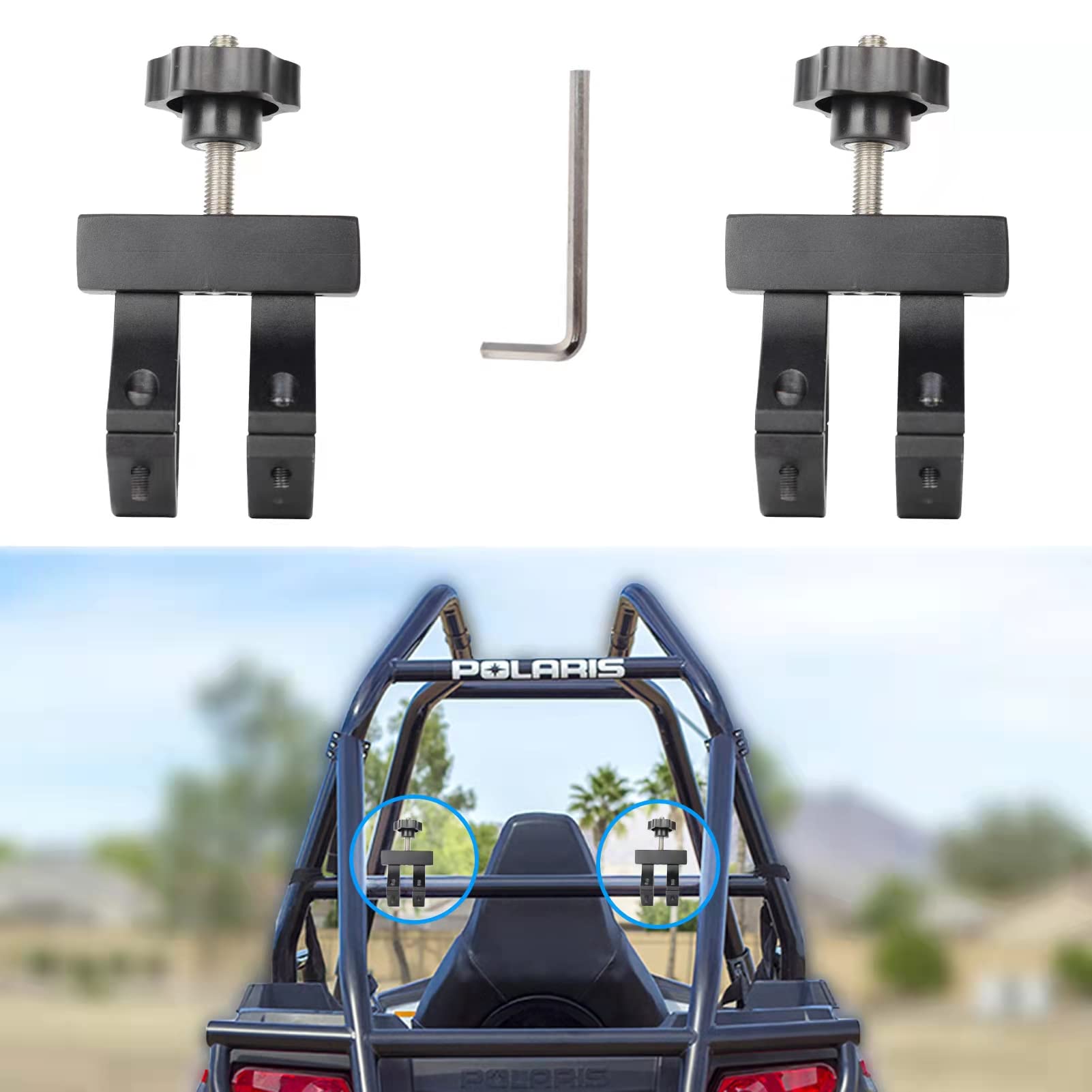 Amazon.com: UTV ATV High-Lift Jack Tube Mount for 1.75"-2" Roll Bar ...