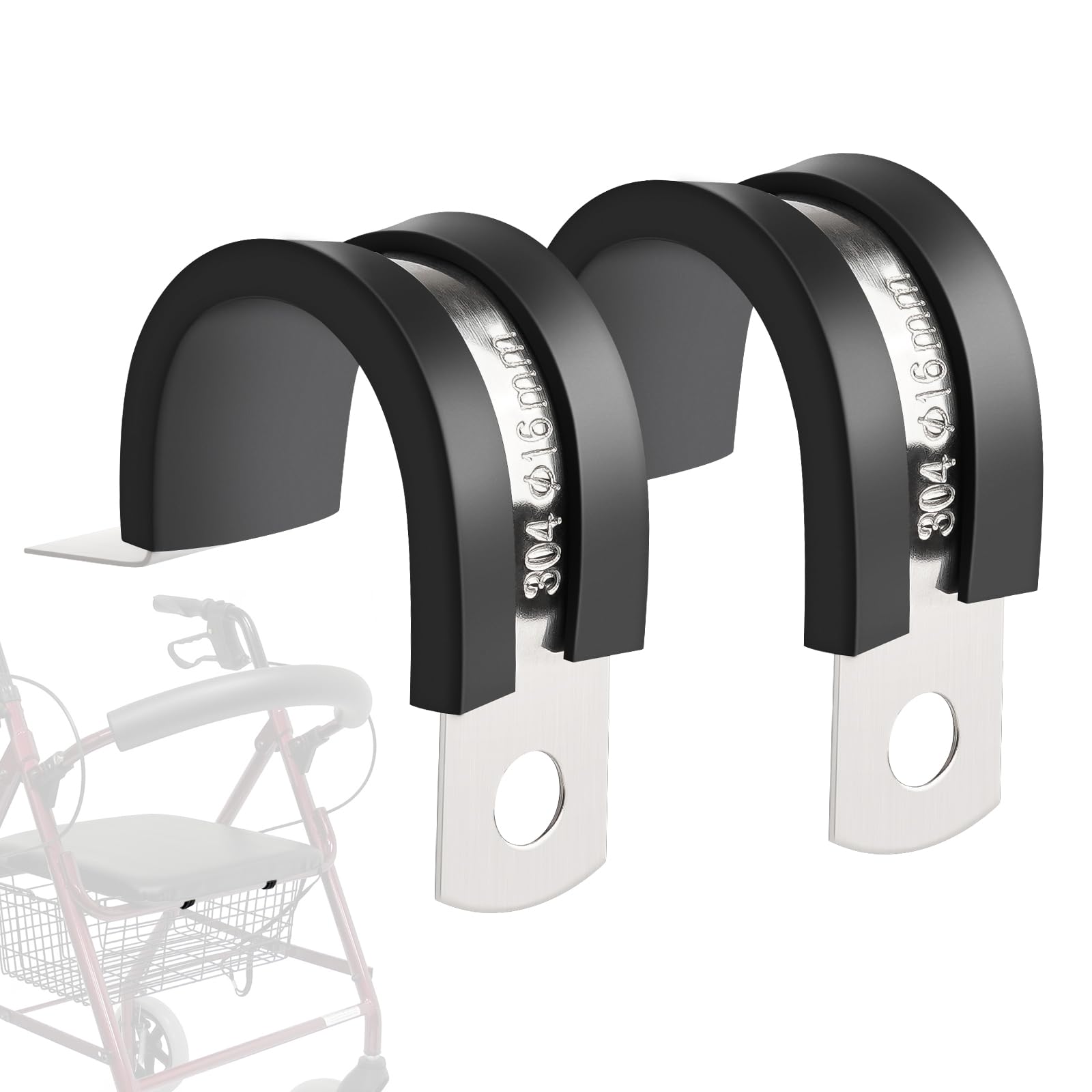 Amazon.com: JERBOR 2 PCS U Tension Clips Fit for Rollators Walker ...