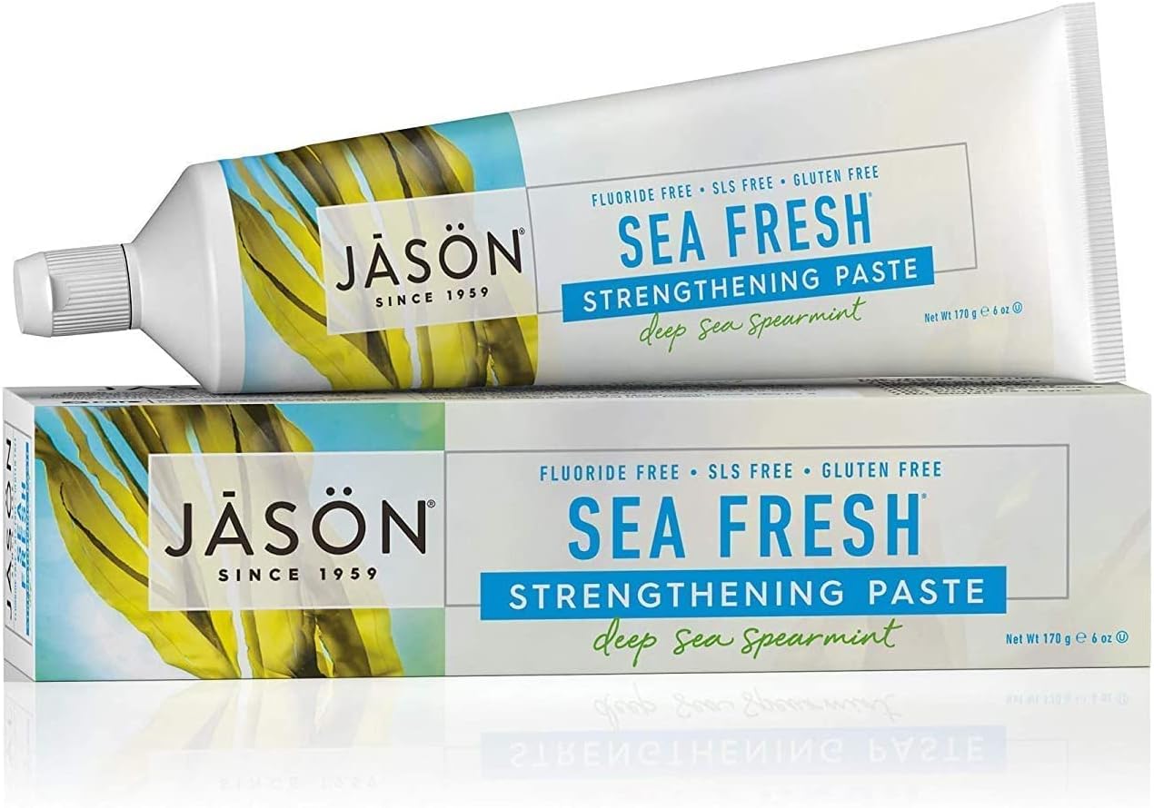 Amazon.com: Jason All-Natural Toothpaste, Sea Fresh - 6 oz - 2 pk ...
