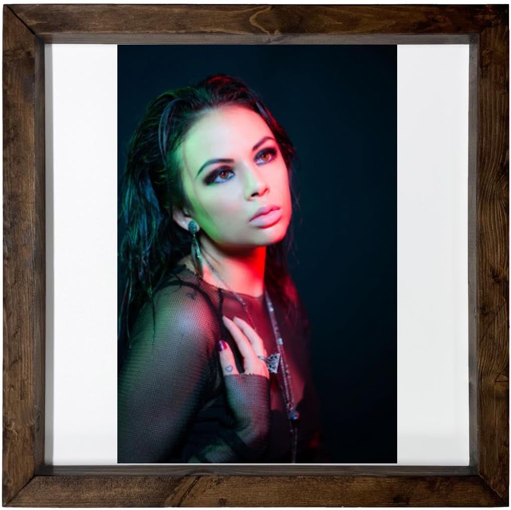 Amazon.com: Janel Parrish - 12X12 Full Color Photo Sign With Wood Frame ...