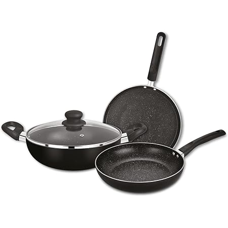 Buy BERGNER Aluminium Bellini Marble Non Stick Cookware Set 2Pc-Dosa ...