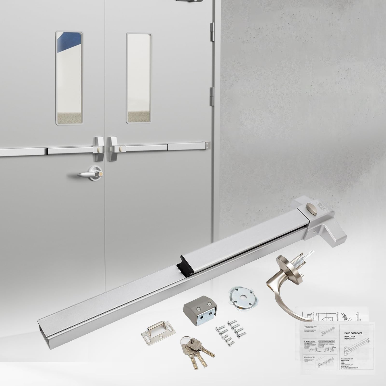 Snapklik.com : PARTOL Panic Bars For Exit Door Push Bar Panic Exit ...