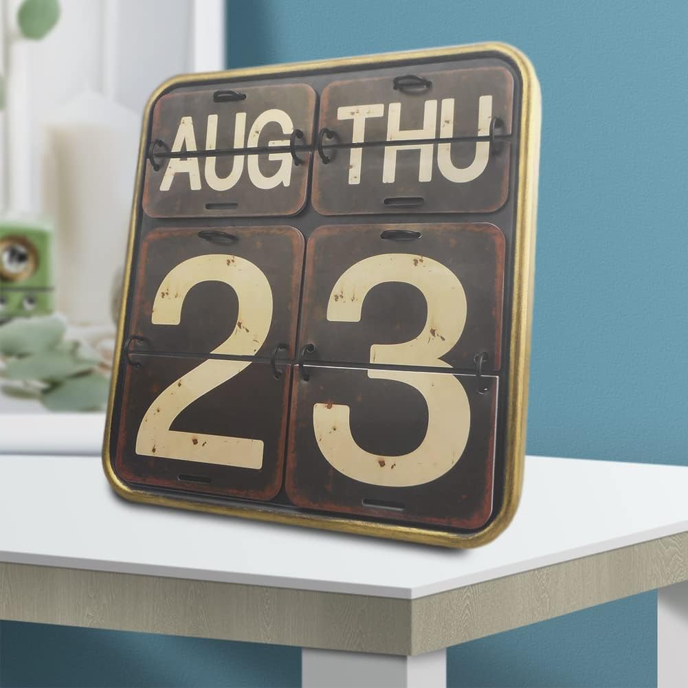 Amazon.com: Wall Mount Acrylic Calendar, Perpetual Calendar 2025 Daily ...