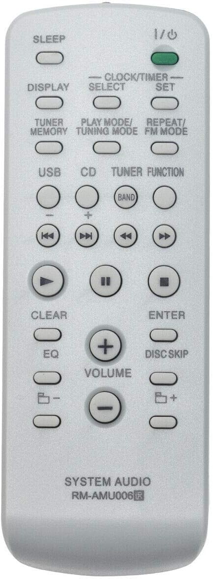 Amazon.com: New RM-AMU006 Remote Control Compatible with Sony FST-ZUX9 ...