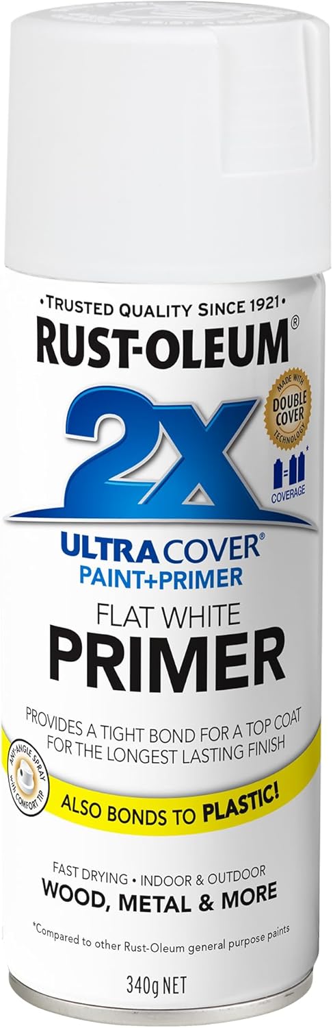 Rust-Oleum 2X Ultra Cover Primer Spray, White, 340 g : Amazon.com.au ...