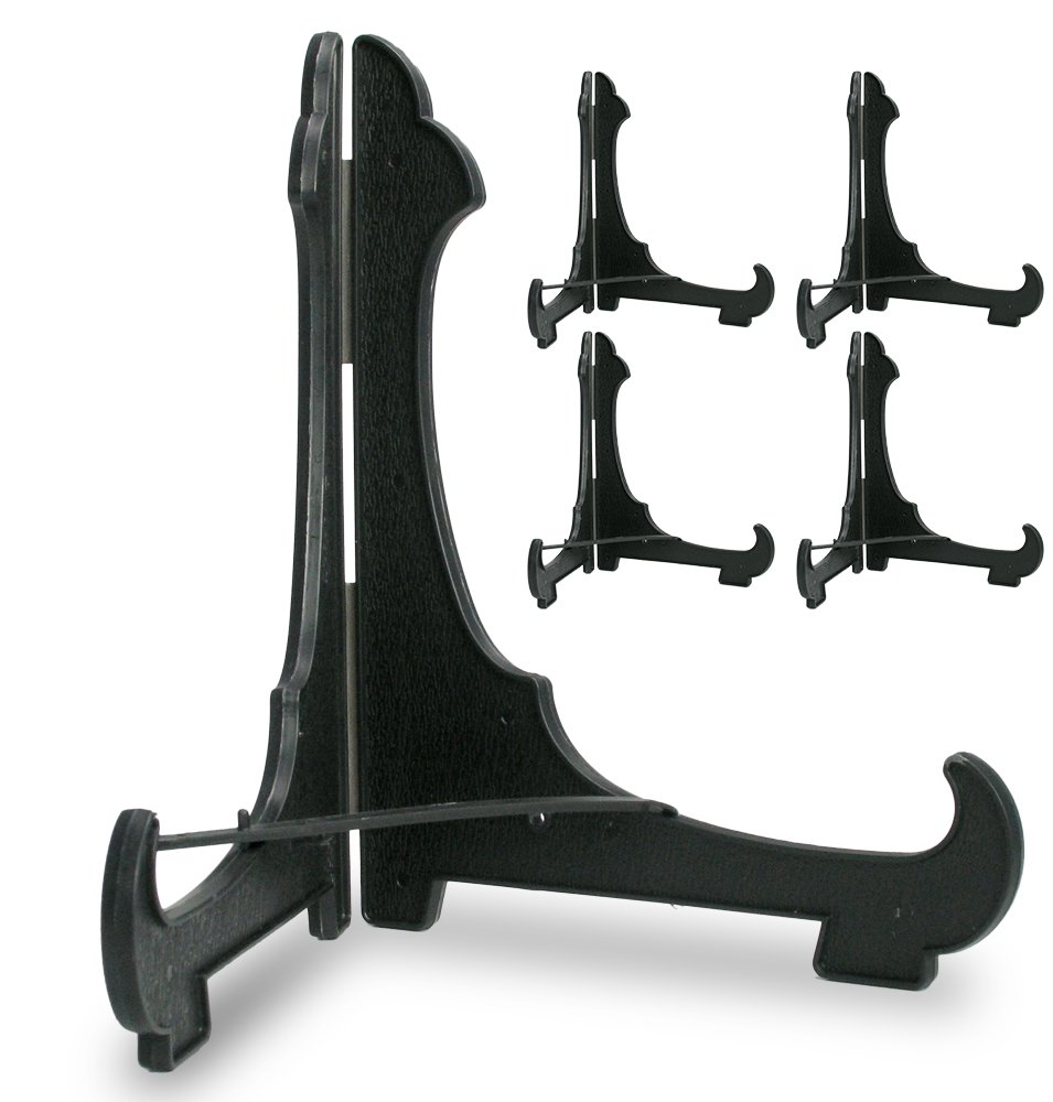 Amazon.com: Black Plastic Easels - Locking Crossbar- Set of 5 Folding ...
