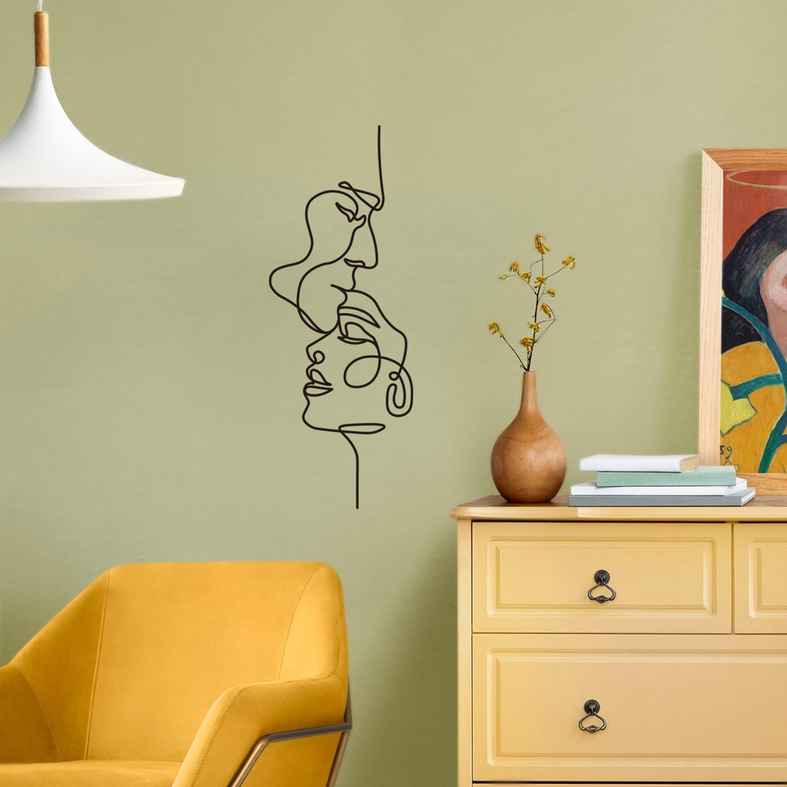 Line Wall Decals Easy DIY Modern Wall Art Acrylic Paintings Party