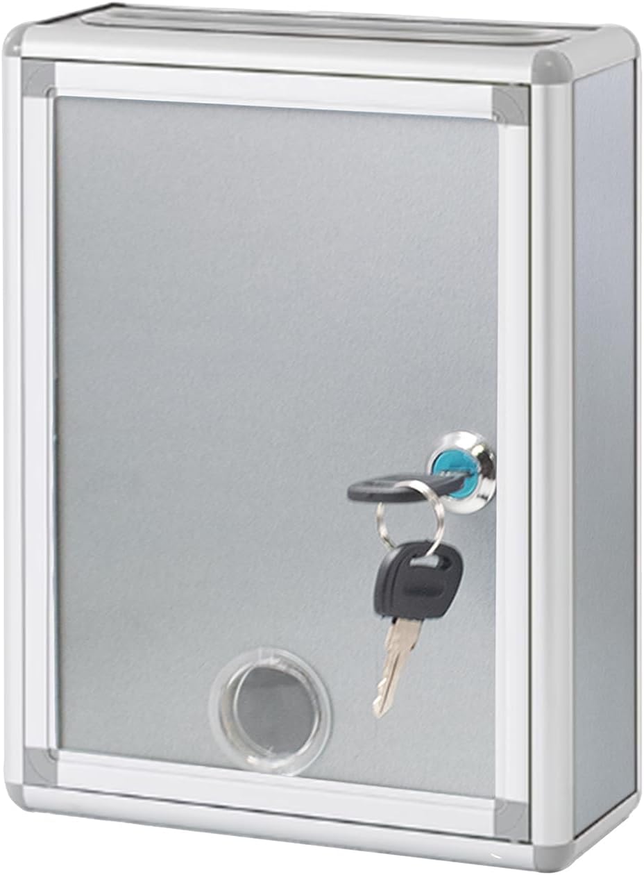 Amazon.com: Metal Suggestion Box with Lock and 2 Keys, Aluminum Alloy ...