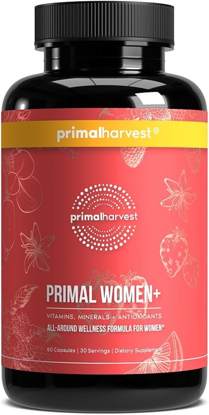 Amazon.com: Primal Harvest Women+, Woman's Multivitamin Vitamin A ...