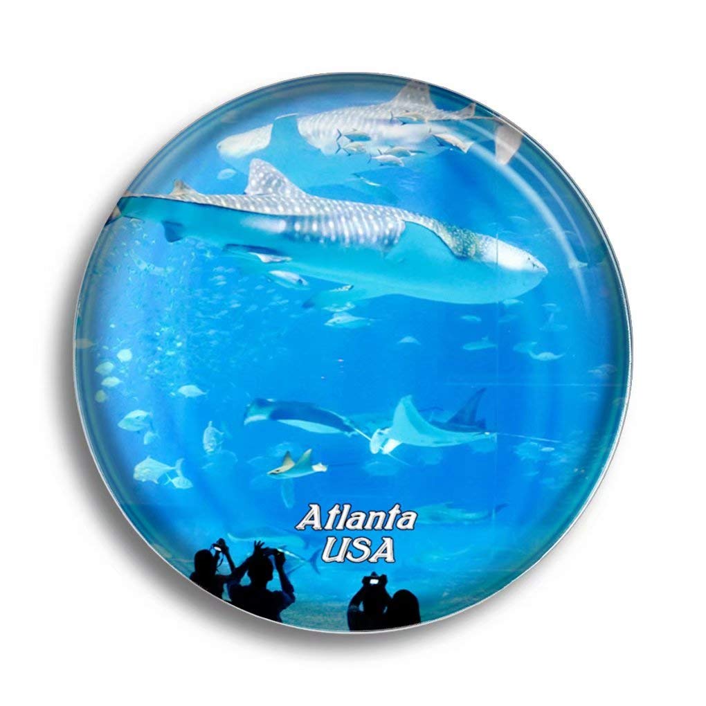 Amazon.com: Fridge Magnet USA America Georgia Aquarium Atlanta Glass ...