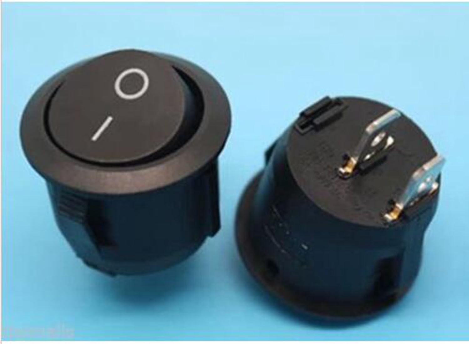 Amazon.com: Welljoin 10pcs Round Rocker ON/OFF Boat Switch 125 V/10A ...