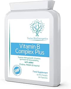 Vitamin B Complex Plus - 90 Capsules - Superior Methylated Formula with ...