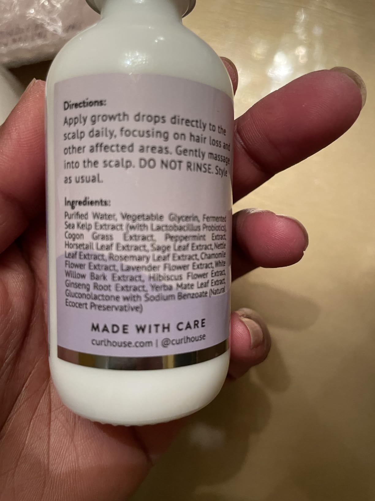 Amazon.com : Curl House Follicle Stimulating Growth Drops for Women and ...