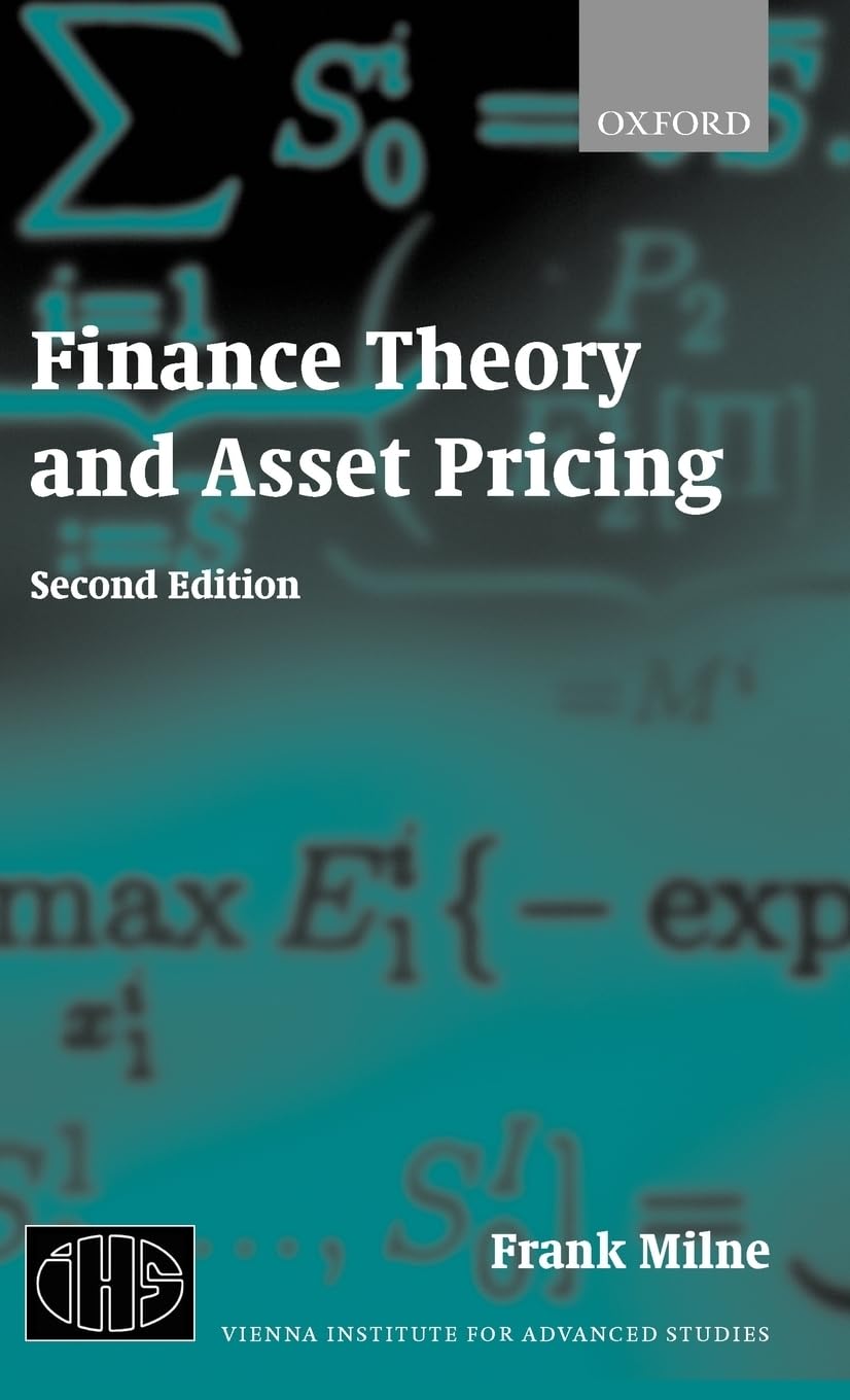 Amazon.com: Finance Theory and Asset Pricing: 9780199261062: Milne ...
