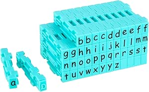 Amazon.com: 48 Piece Lowercase Clickable Stamp Set by Recollections ...